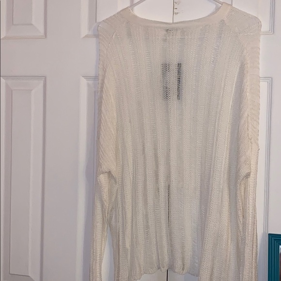 Fashion Nova | Tops | Catherine Sweater Sheer Net Shredded Distressed ...